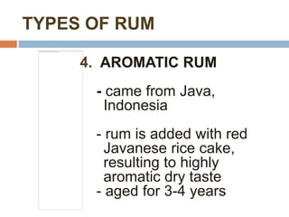 Bar lecture (rum) | PPT
