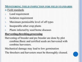 Barley floral biology and seed production | PPTX