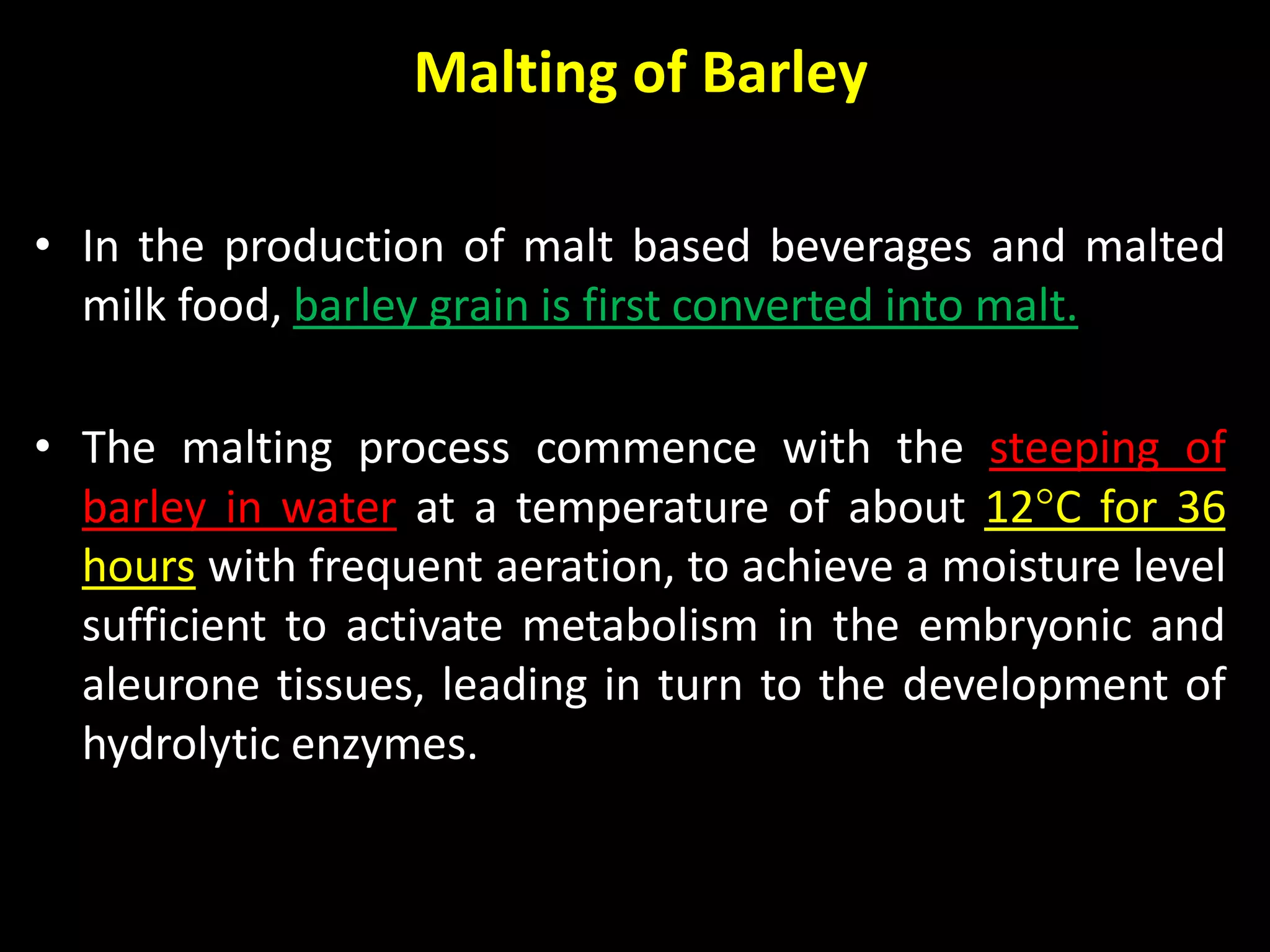 Barley classification, malting and processing | PDF