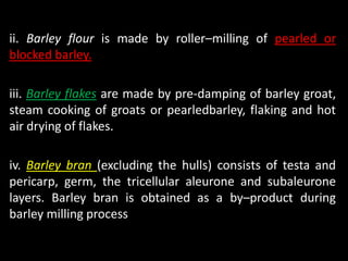 Barley classification, malting and processing | PDF