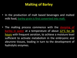 Barley classification, malting and processing | PDF