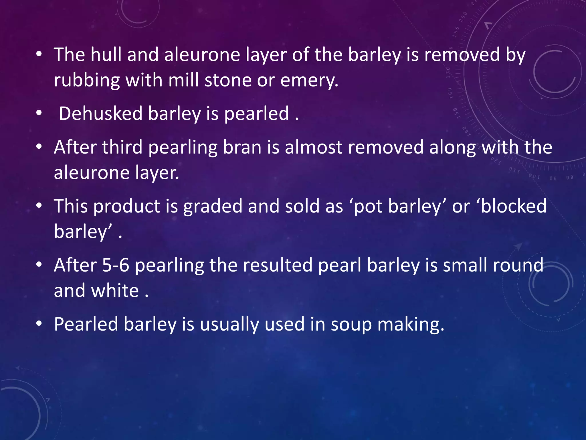 Barley processing | PPTX