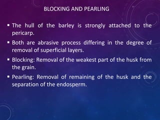 Barley processing | PPTX