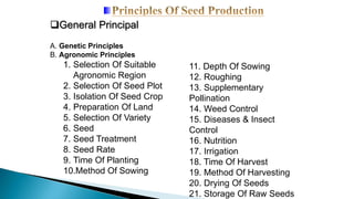 Barley seed production | PPTX