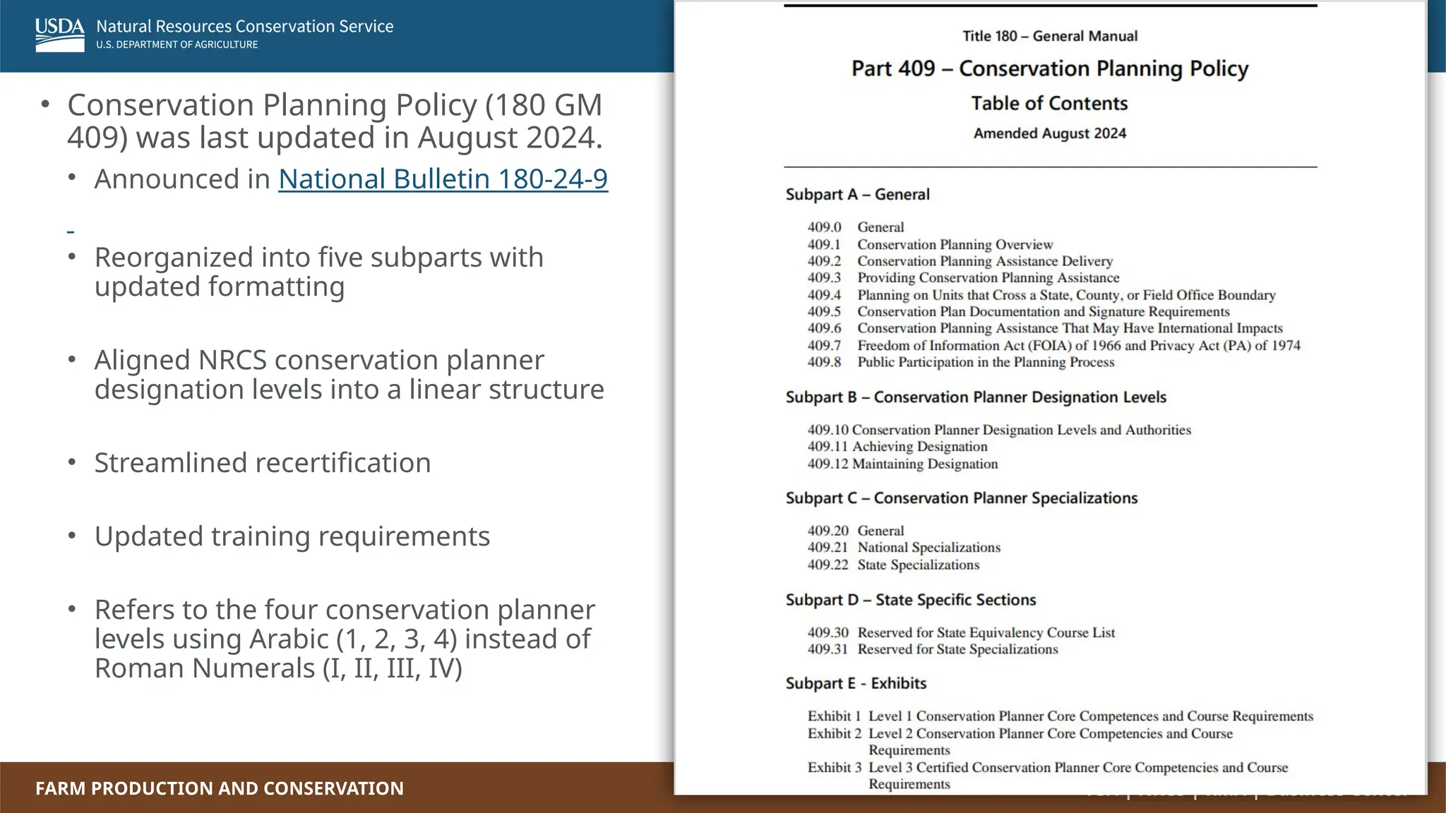 Navigating NRCS Policy for Certified Conservation Planners | PPTX