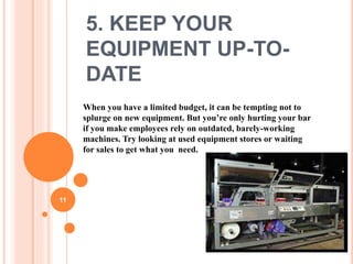 Bar management ppt | PPTX