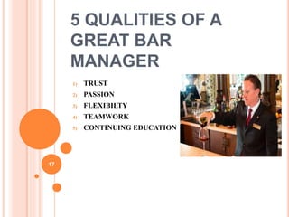 Bar management ppt | PPTX