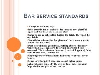 Bar management ppt | PPTX