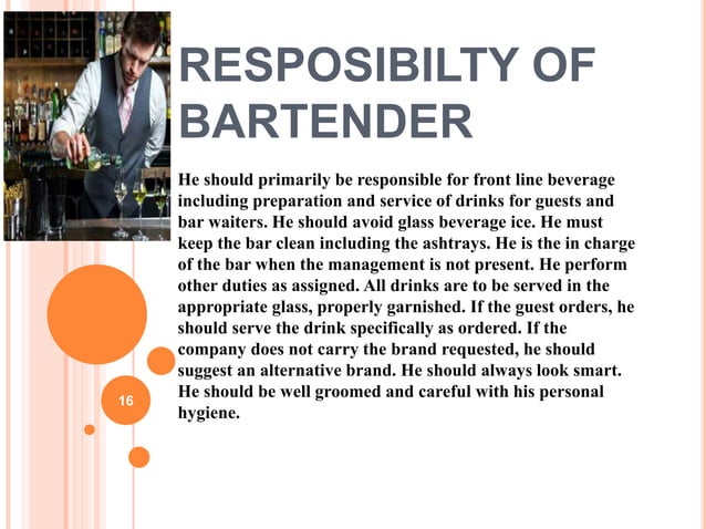 Bar management ppt | PPT