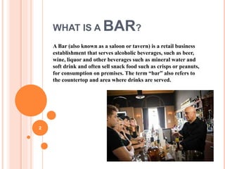 Bar management ppt | PPT