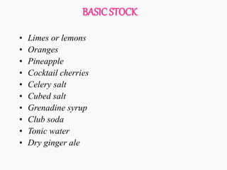 BAR MANAGEMENT.ppt | Free Download