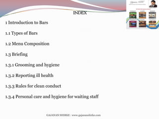 Bar management and operations book | PPT