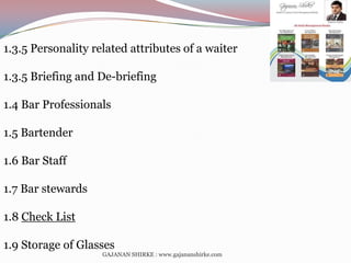 Bar management and operations book | PPT