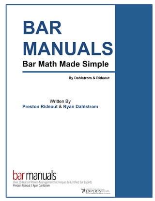Bar Math Made SImple | PDF