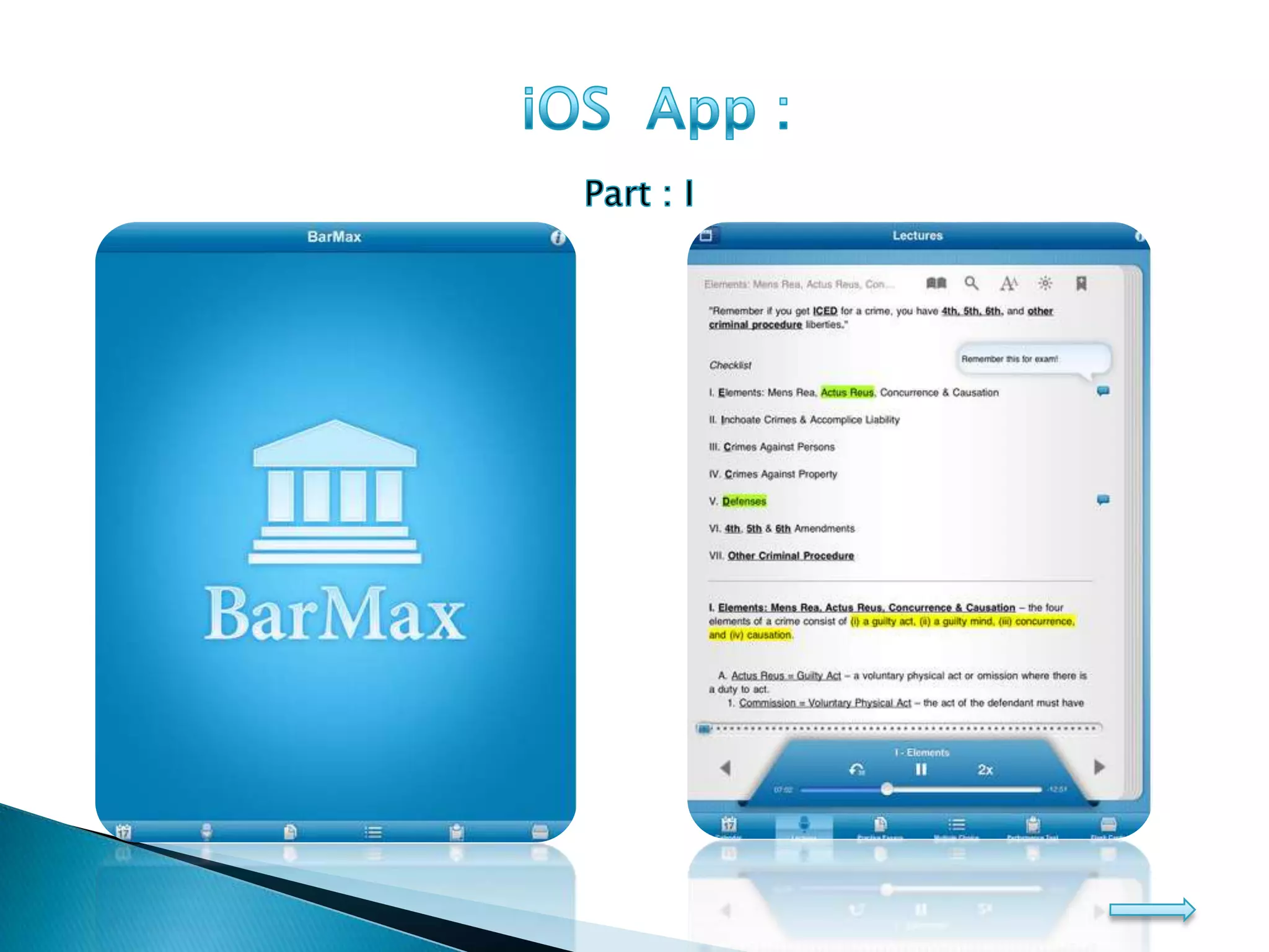 BarMax exam prep - mobile app | PPTX