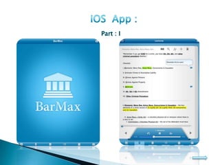 BarMax exam prep - mobile app | PPTX