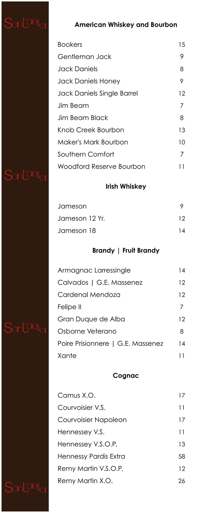 FULL BAR MENU | PDF | Alcoholic Beverages | Food & Drink