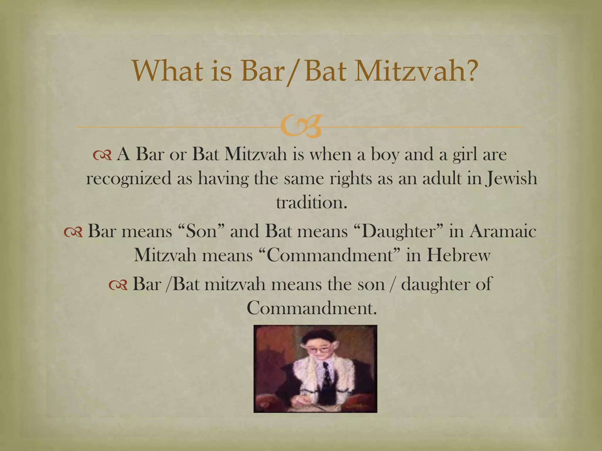 Bar mitzvah presentation | PPTX
