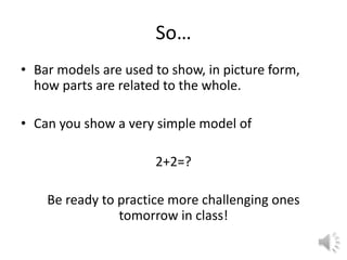 Bar modeling | PPTX