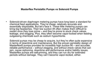 Barnant Masterflex Ponndorf Peristaltic pumps | PPT