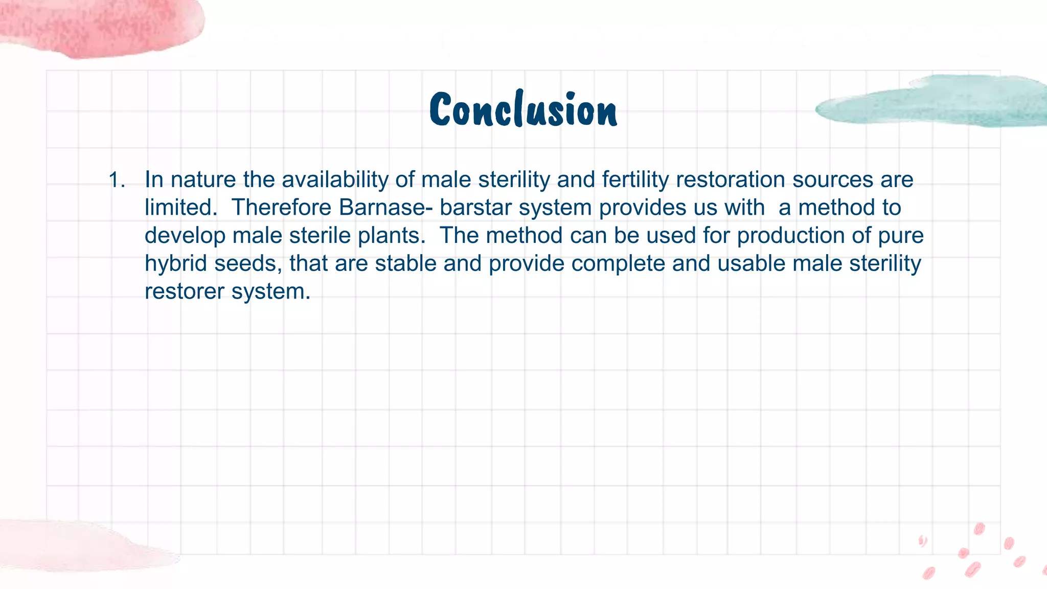 Barnase and bartar system | PPTX