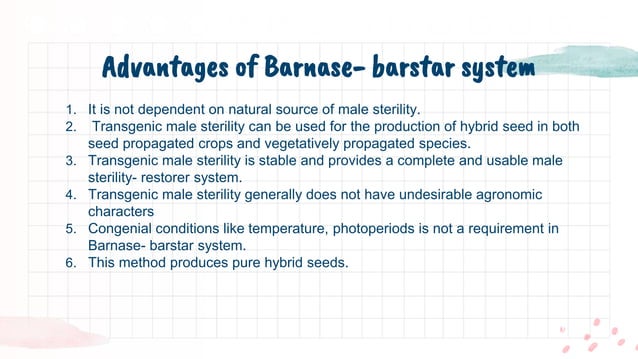 Barnase and bartar system | PPTX