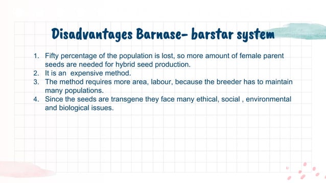 Barnase and bartar system | PPTX