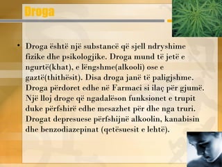 Barnat dhe drogat | PPT