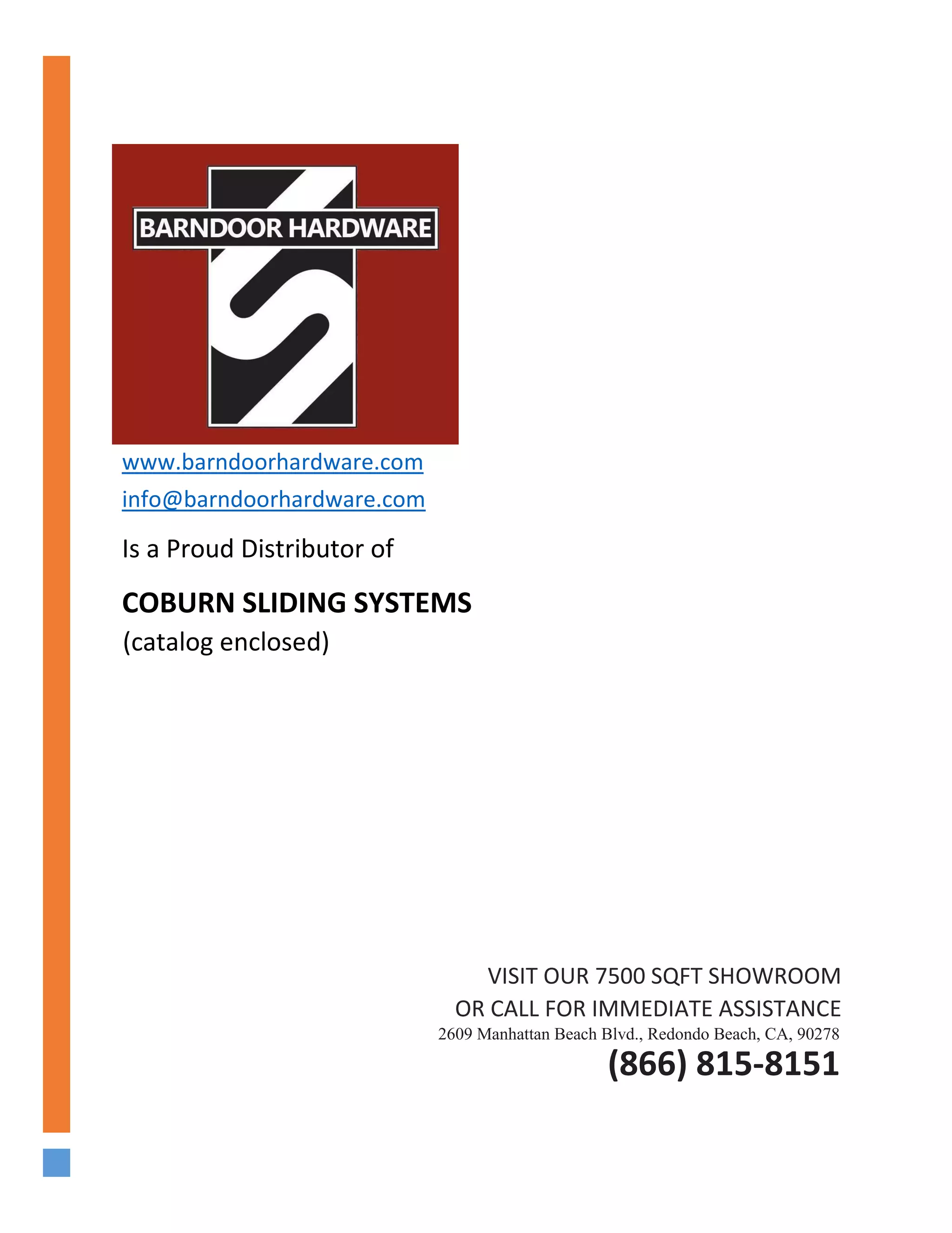 Barndoorhardware.com presents Coburn Sliding Systems | PDF