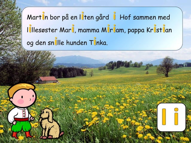 Barnebok leseopplæring 1.klasse | PPT