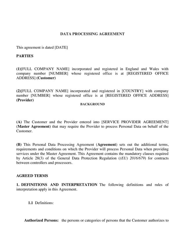 BARNES & THORNBURG LLP - Data Processing Agreement 4-6-18 | PDF