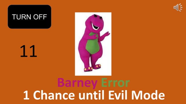 Barney error (1) | PPTX | Computing | Technology & Computing