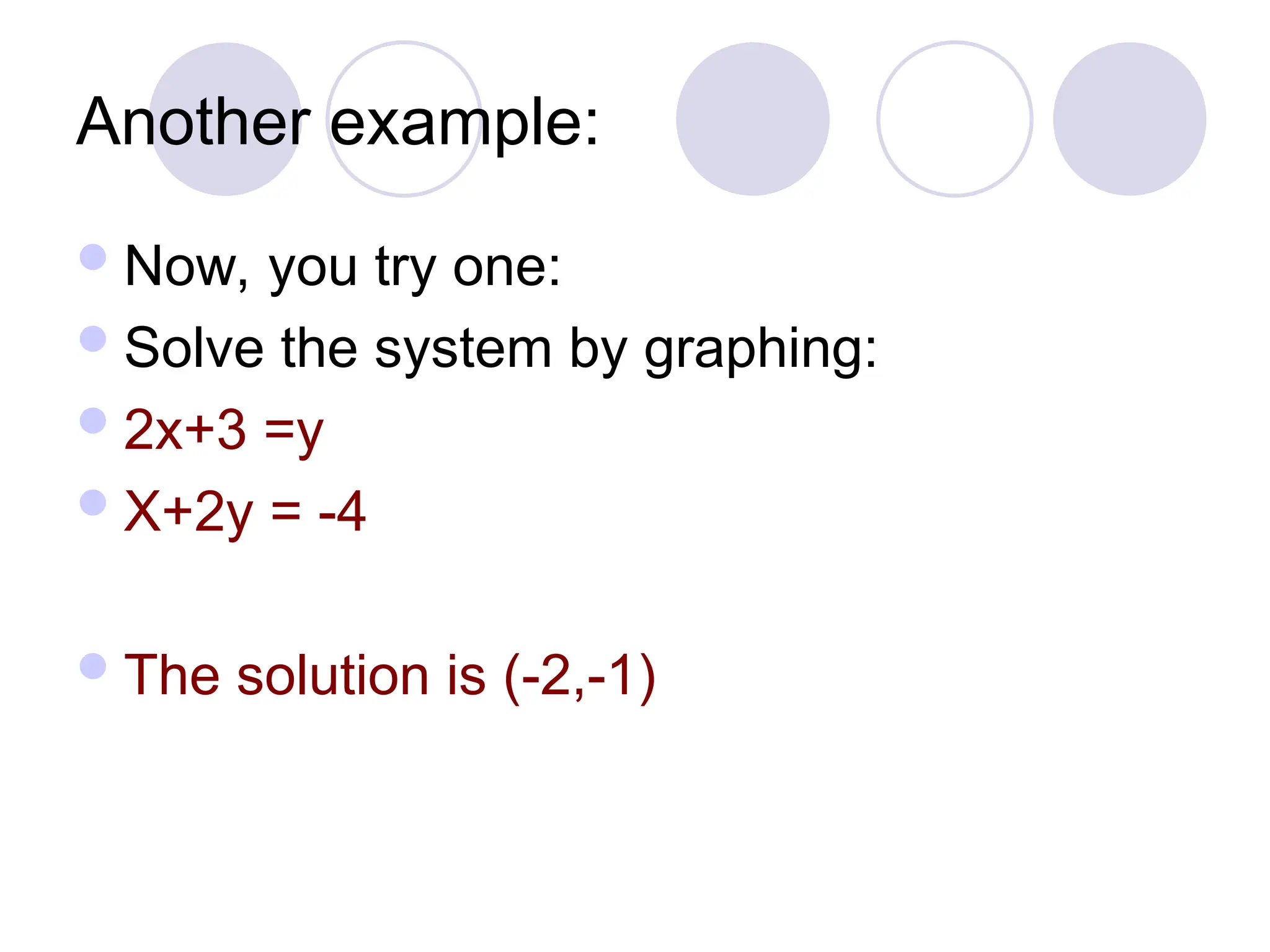 System of Linear Equations Solving in Trinomial | PPT