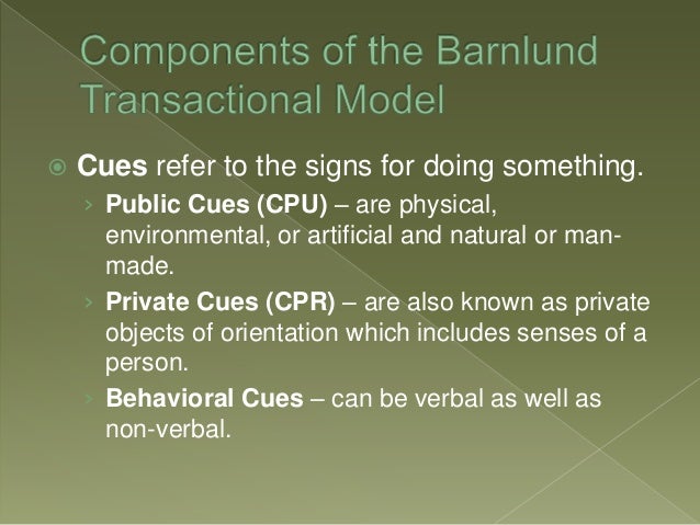 Barnlund Transactional Model