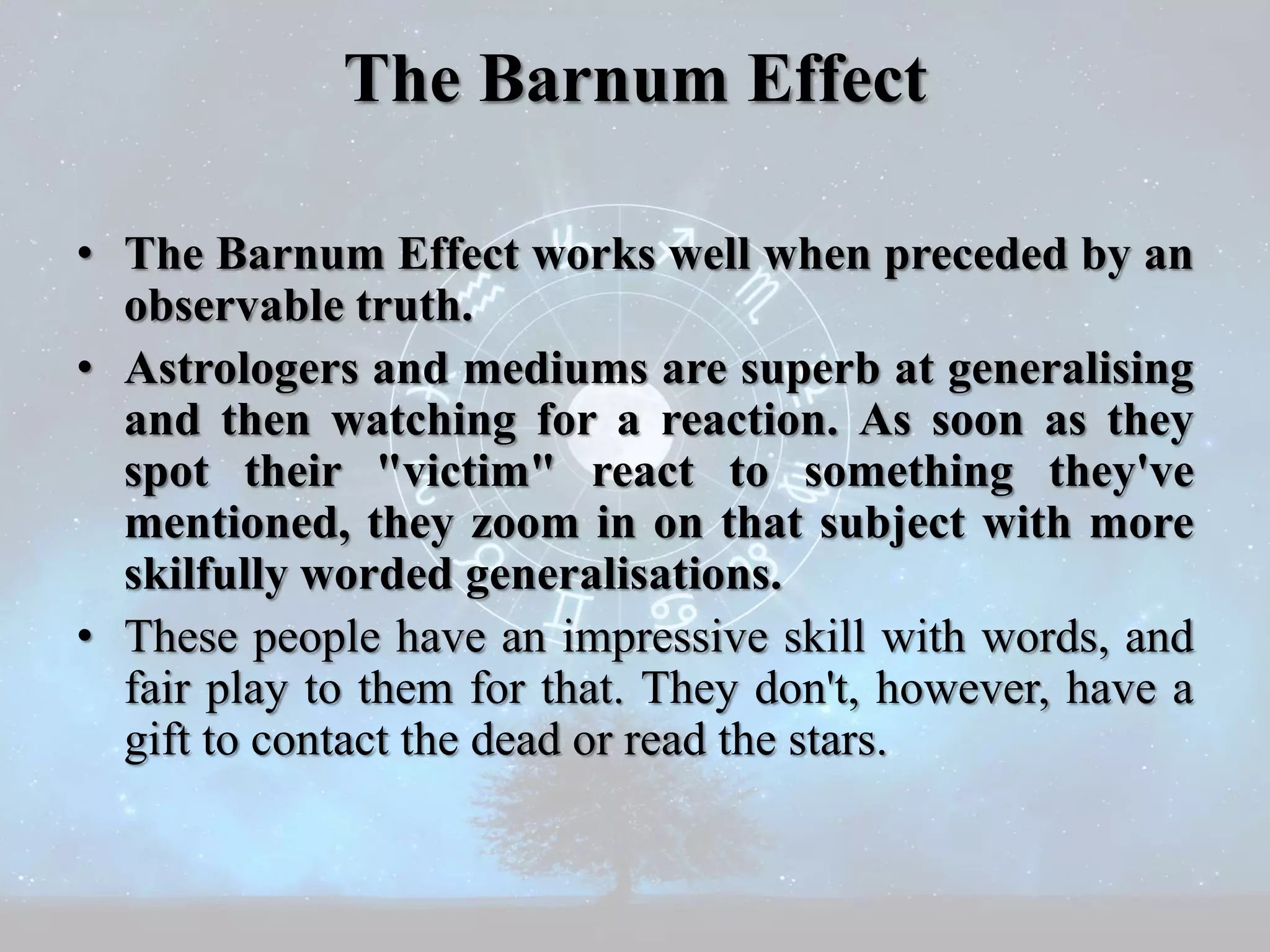 Barnum Effect | PPTX
