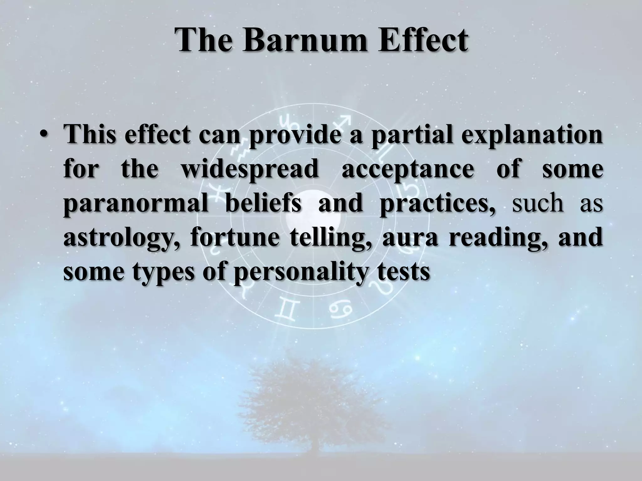 Barnum Effect | PPTX