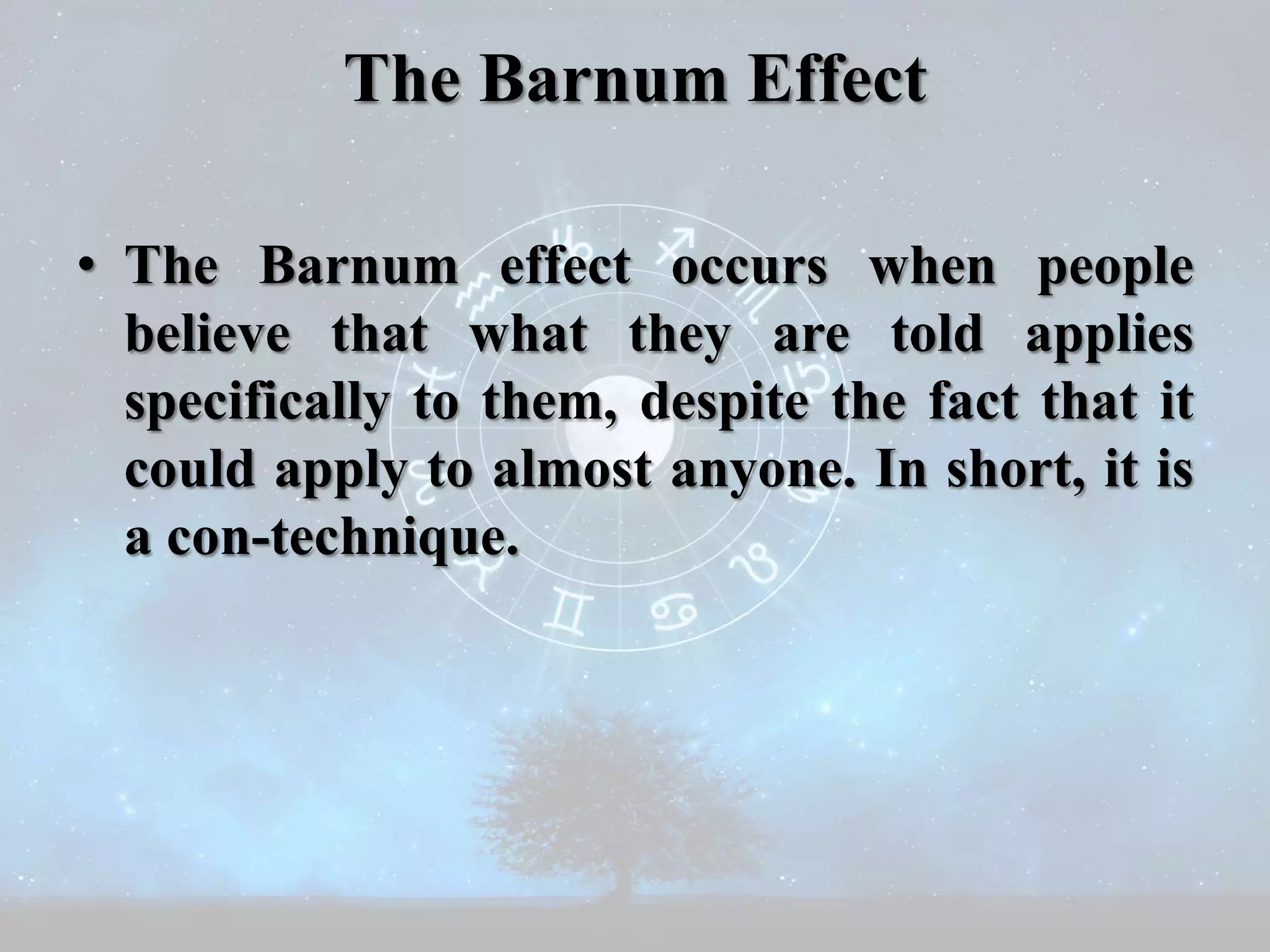 Barnum Effect | PPT
