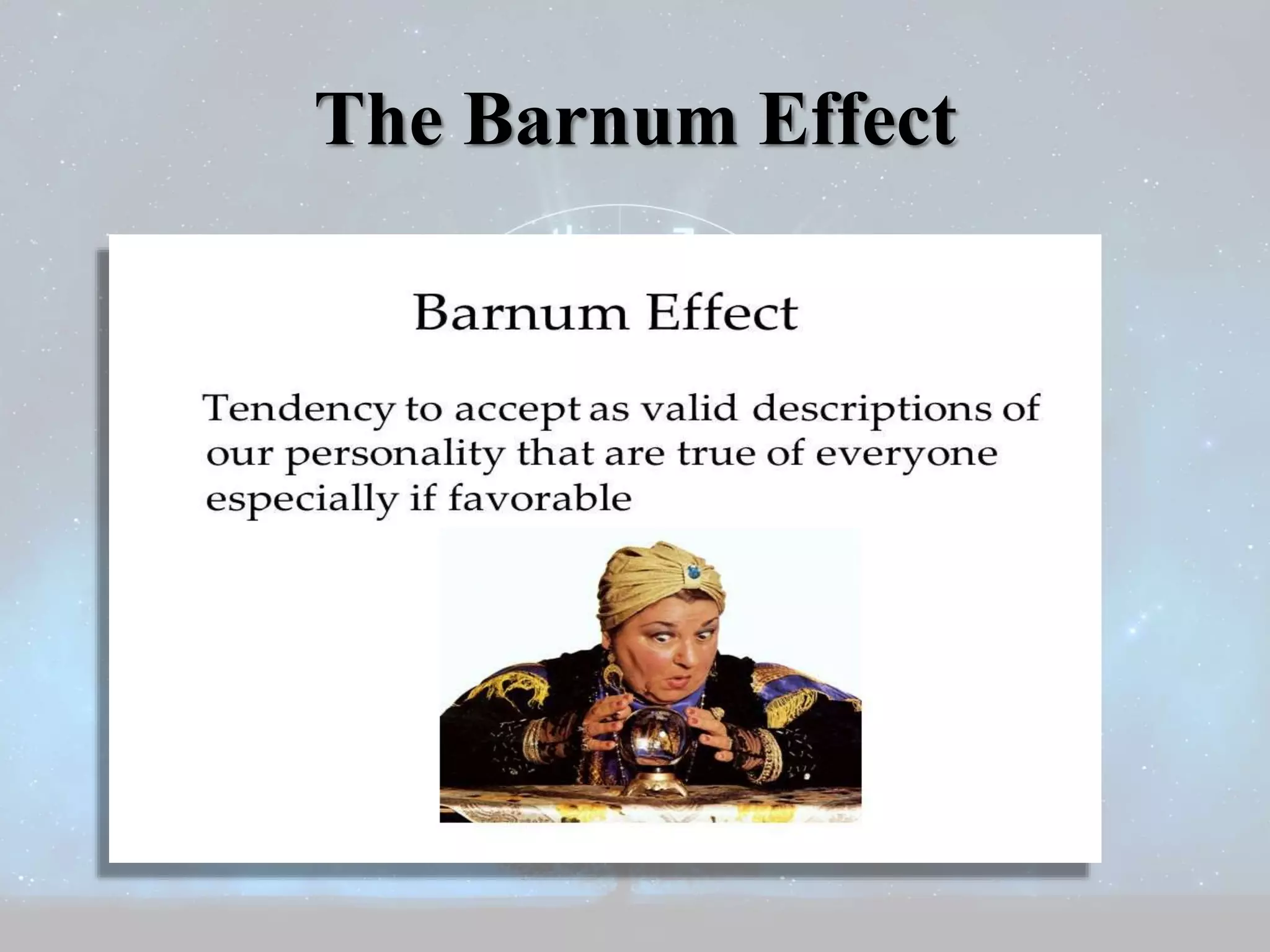 Barnum Effect | PPTX