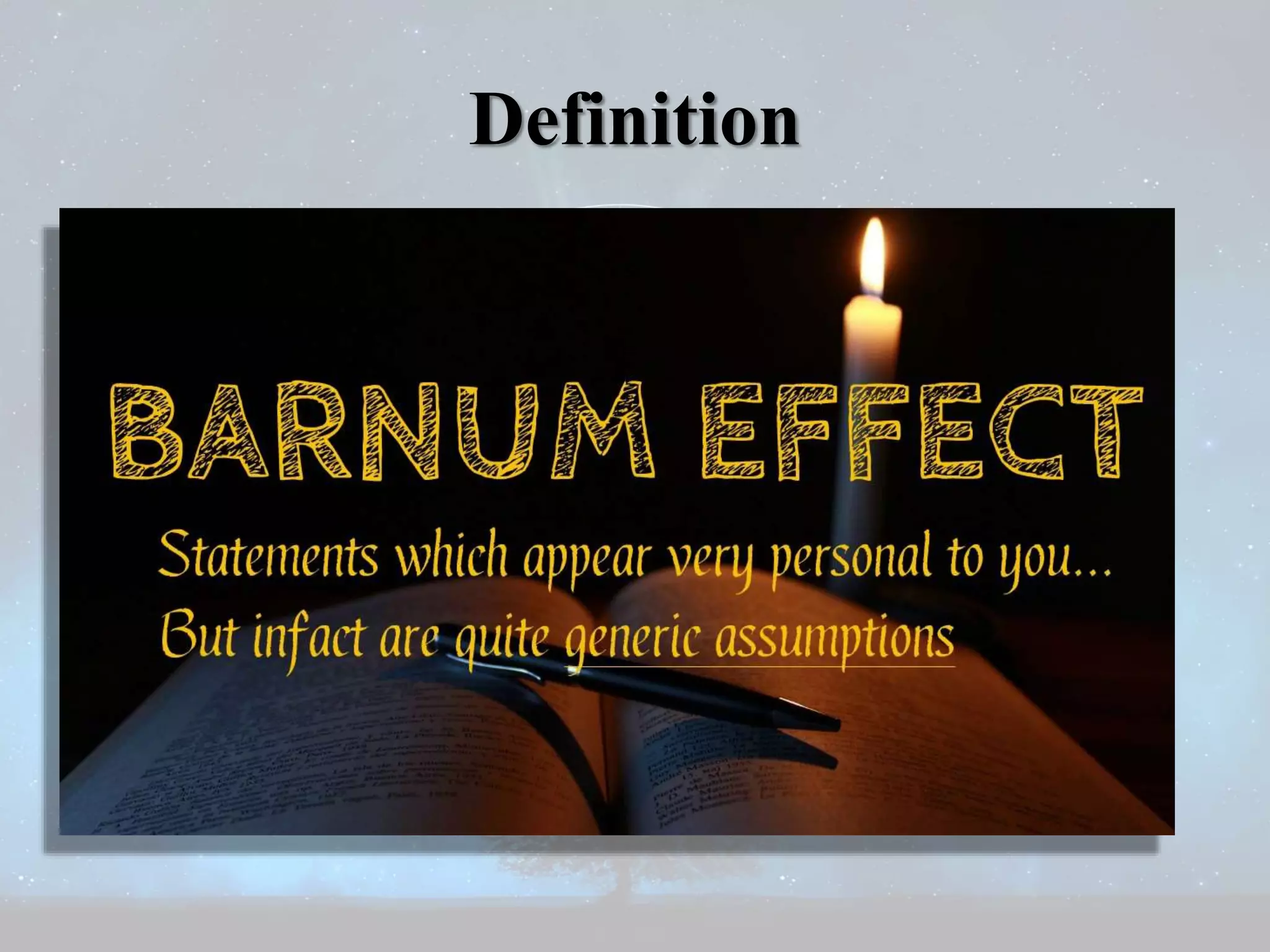 Barnum Effect | PPTX