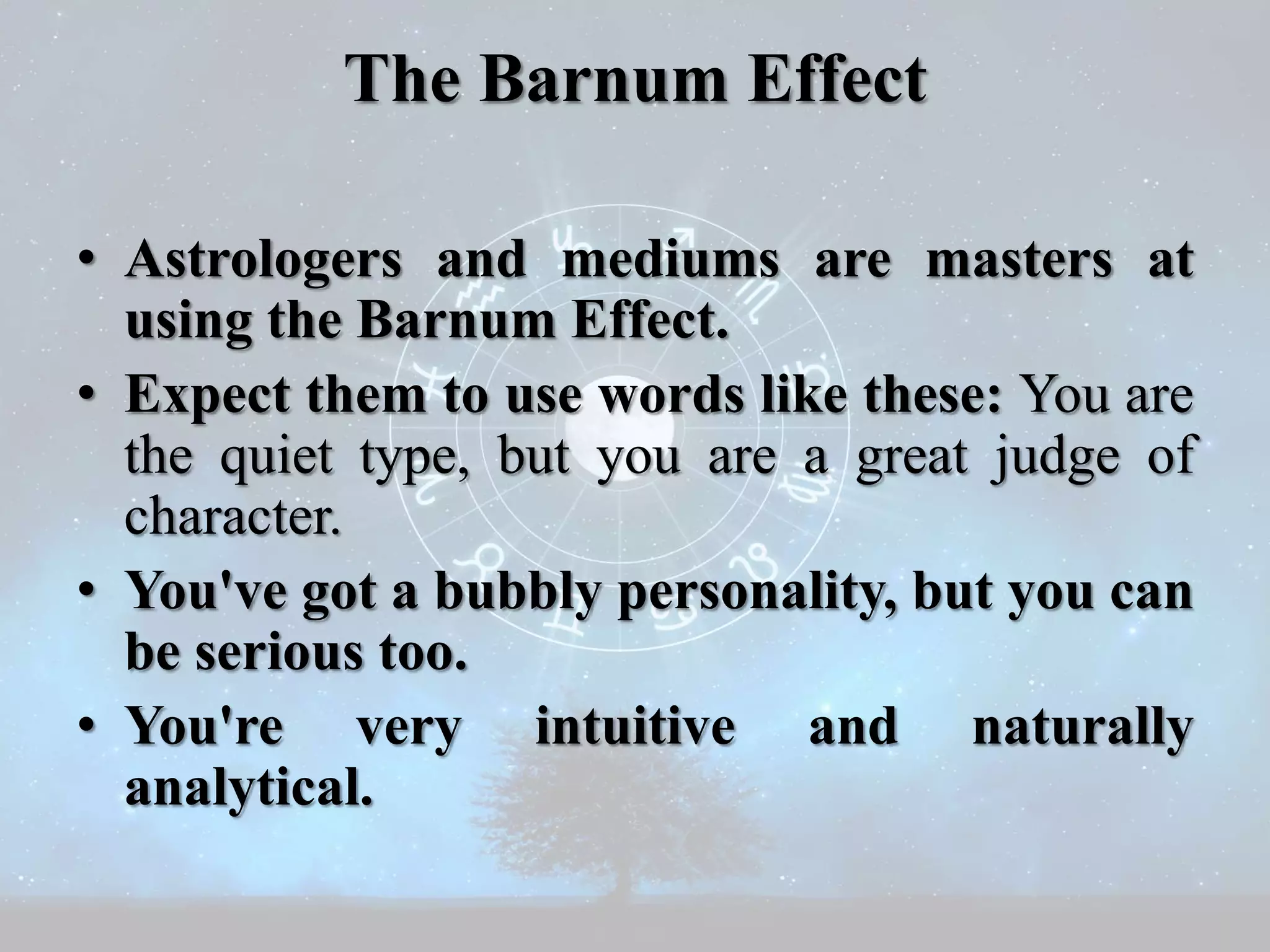 Barnum Effect | PPTX