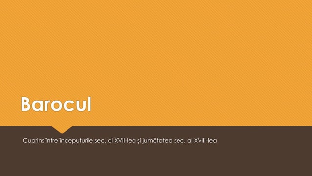 Barocul muzical - prezentare in format ppt | PDF