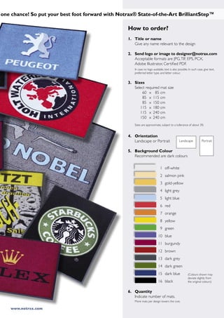 NOTRAX Alfombras Con Logo | PDF