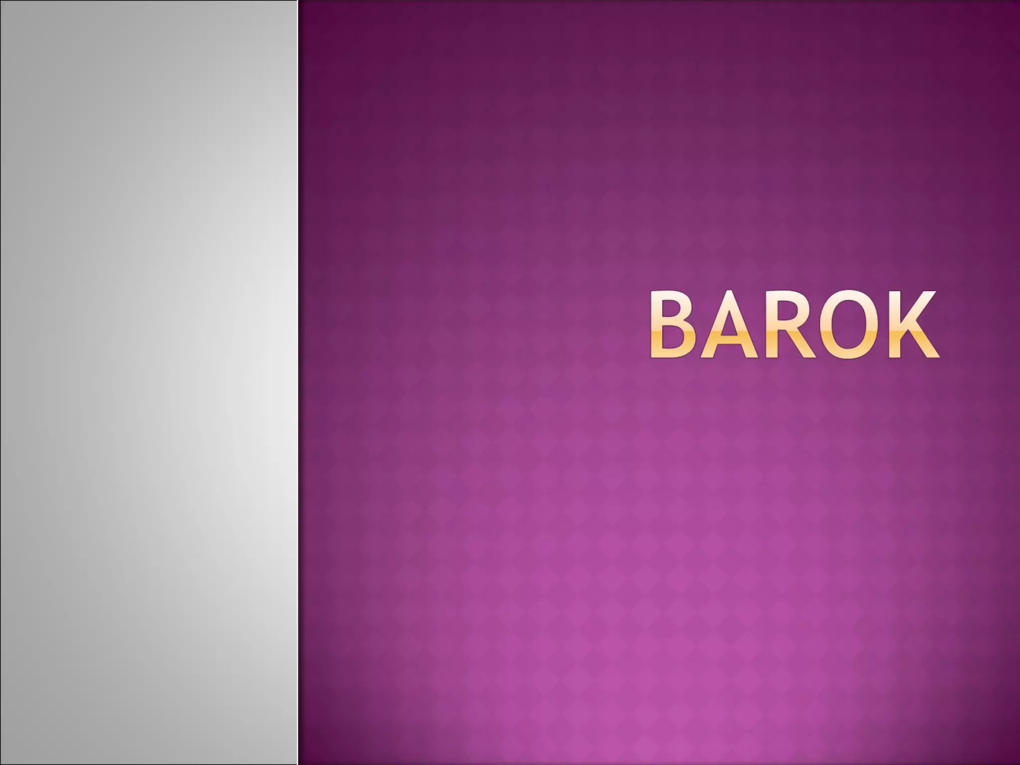 Barok | PPT