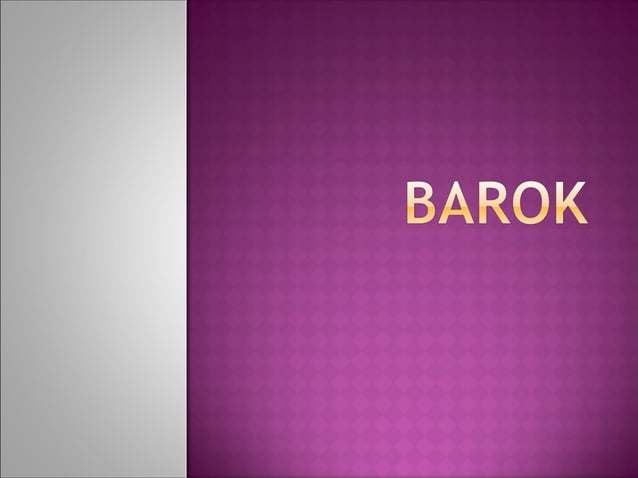 Barok | PPT