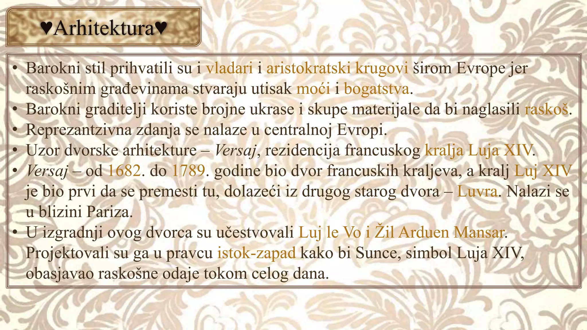 Barok arhitektura i skulptura | PPTX