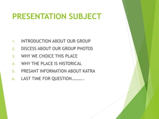 Baro katara prosect new | PPTX