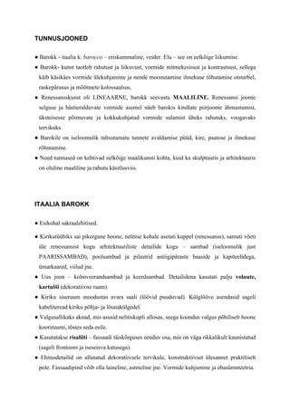 Barokk-konspekt | DOC