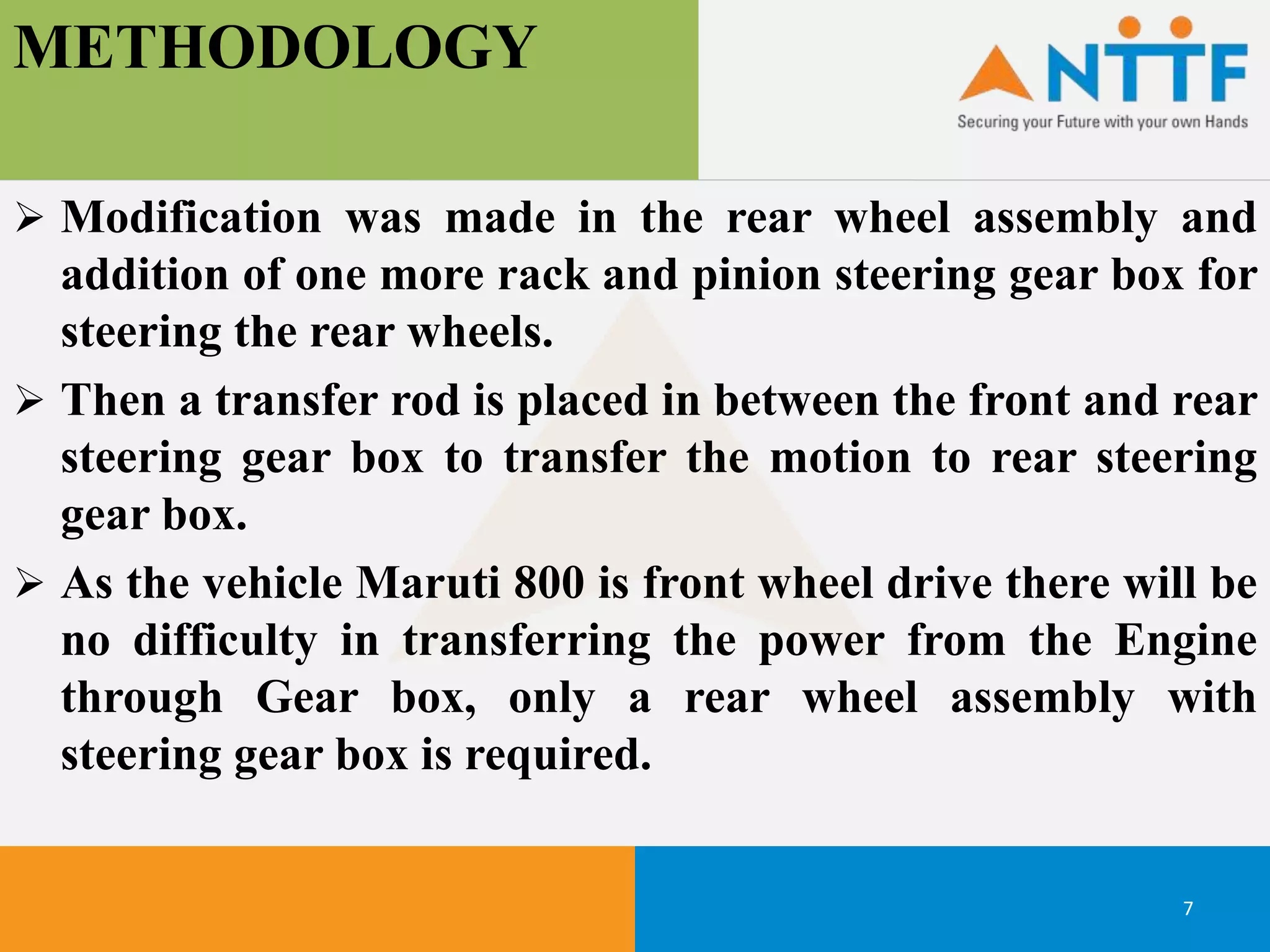 FOUR WHEEL STEERING SYSTEM | PPT