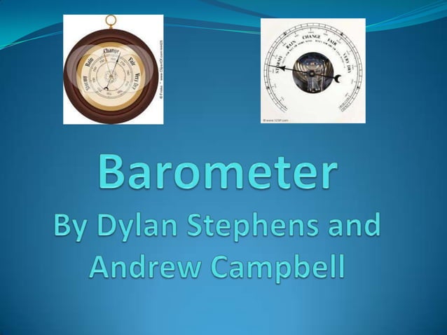 Barometer pd 5 | PPTX