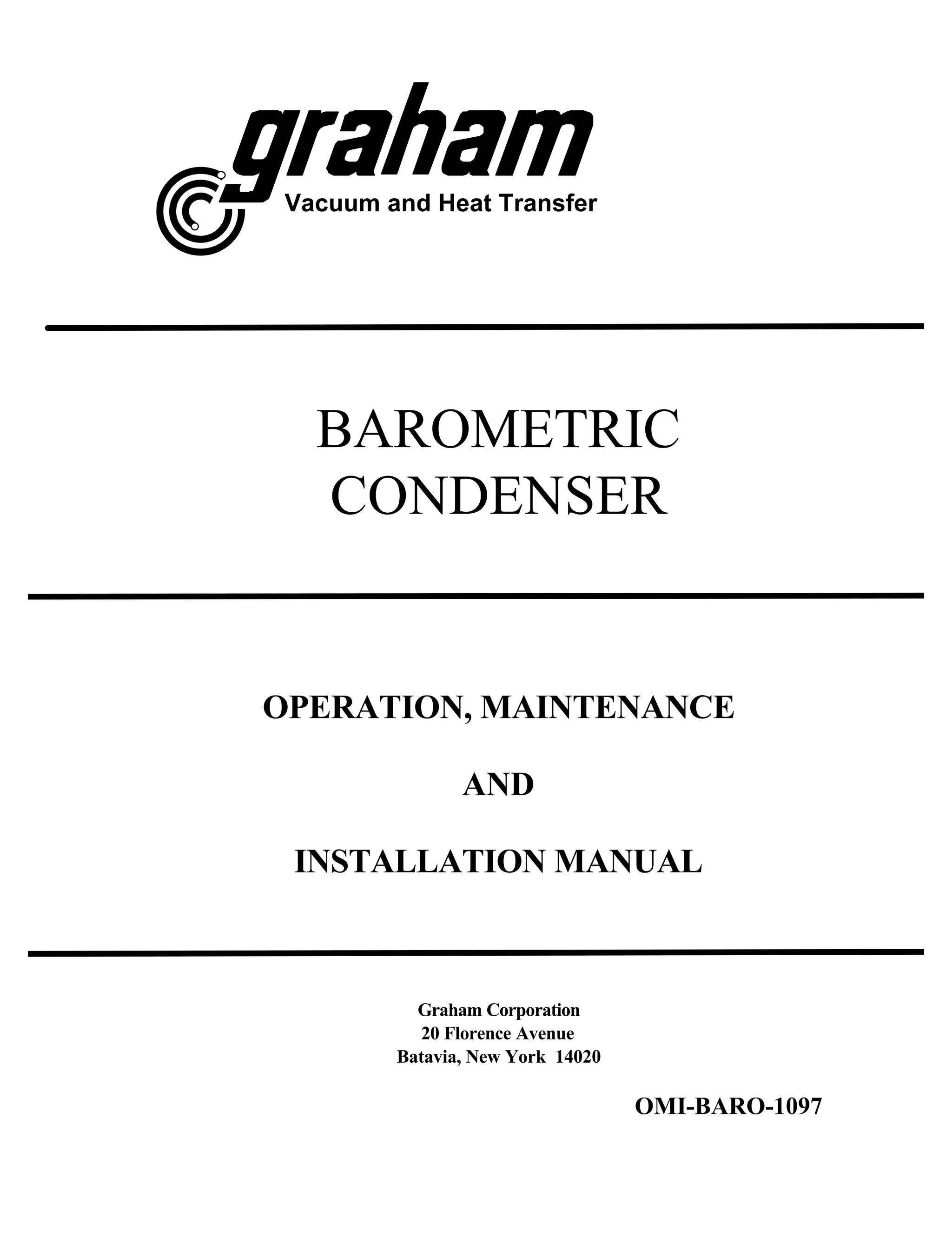 Barometric condensor | PDF